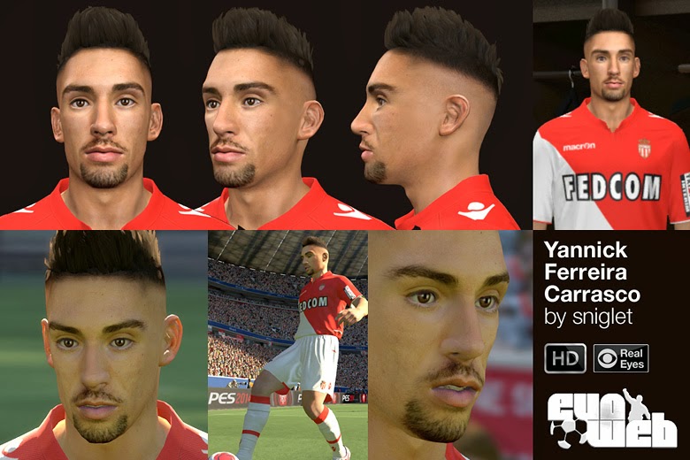pes-modif: PES 2014 Yannick Ferreira Carrasco Face by sniglet