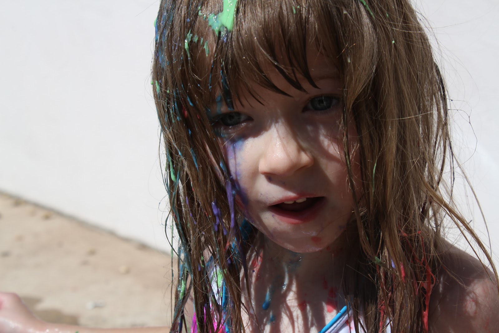 Stormy days and sun rays....a glimpse of grace.: Summer fun (Paint fight)