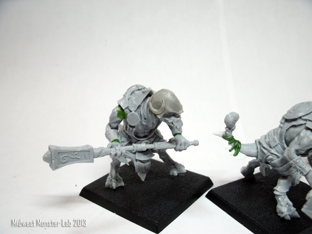 Monster Lab Miniatures: What's on My Desk: Fimir "Counts-As" Conversions