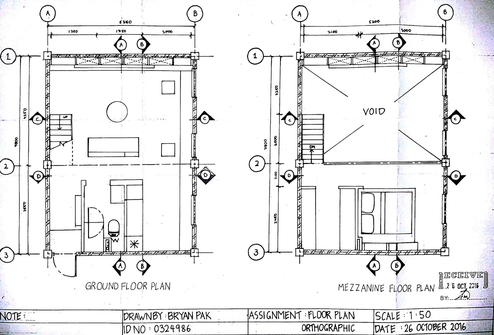Orthographic Projection: Model House