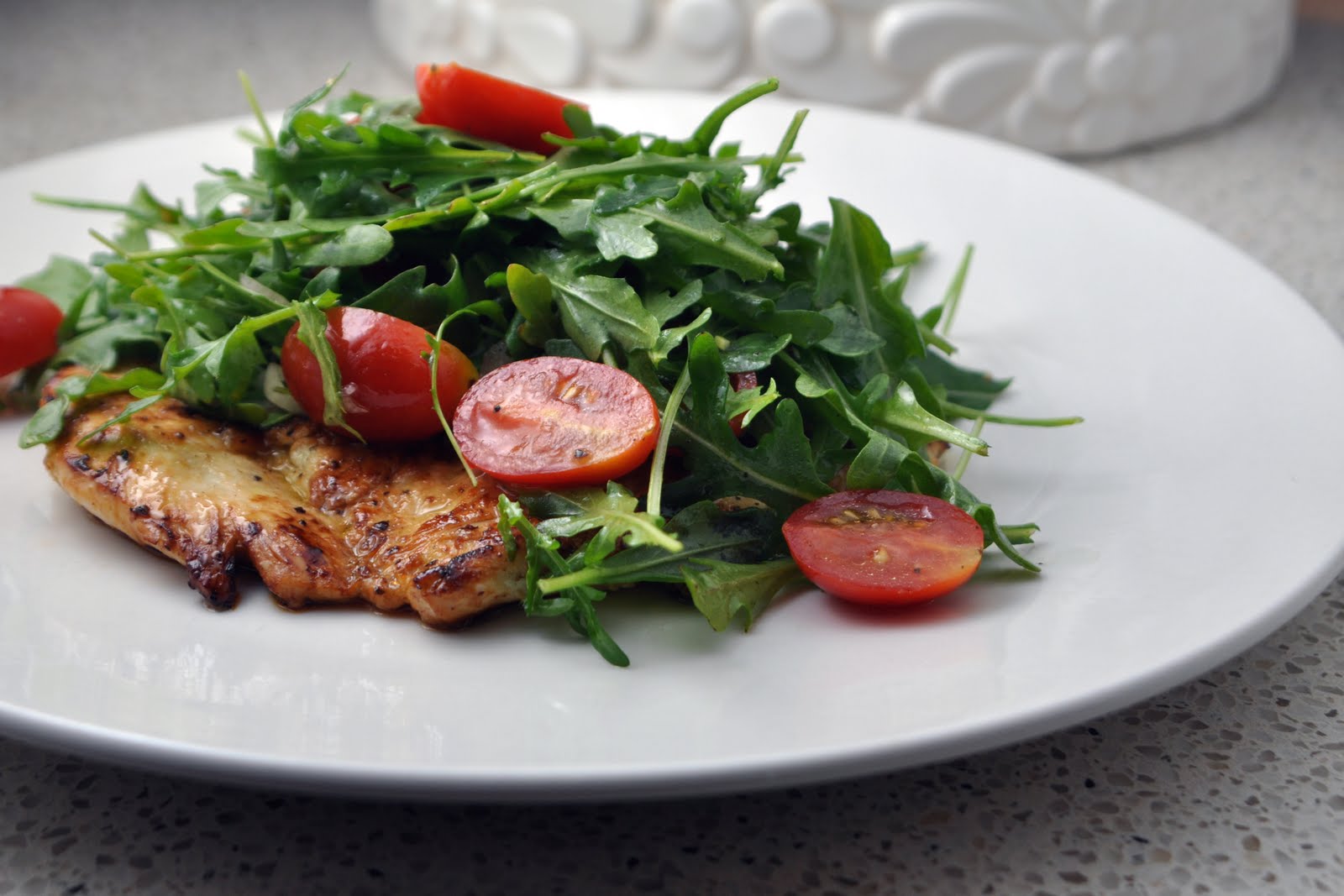 Impeccable Taste: Chicken Paillard with Arugula & Tomato Salad