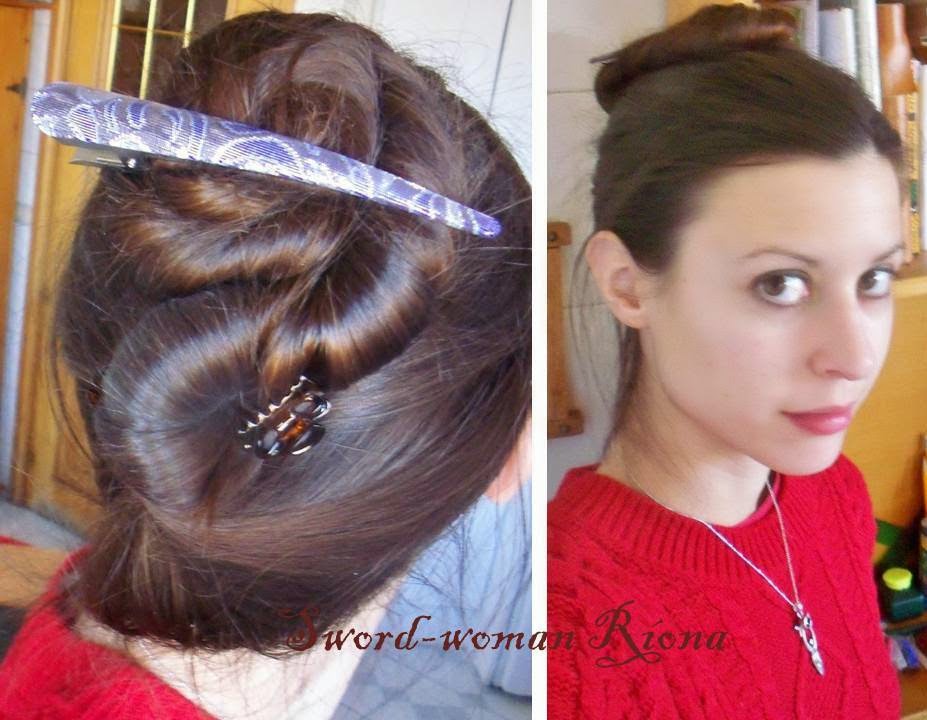 A Sword-woman's Natural Hair blog: The Seashell bun