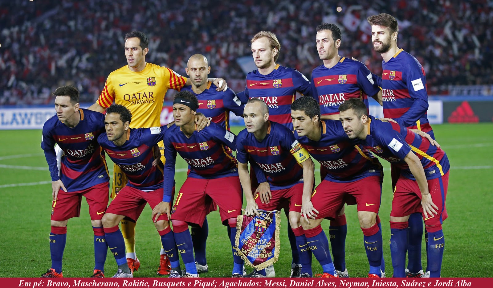 Times Campeões: Barcelona Campeão do Mundo 2015
