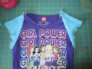 handmade dress haven: Rainbow Upcycle Lego Dress - a tutorial (part B)