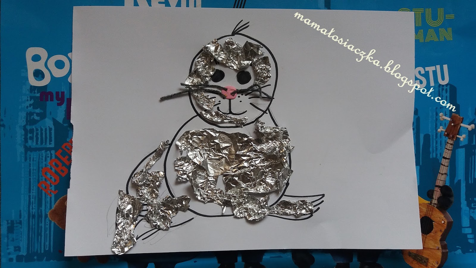 FOKA Z FOLII ALUMINIOWEJ - PROJEKT ZWIERZAKI - CUDAKI 3