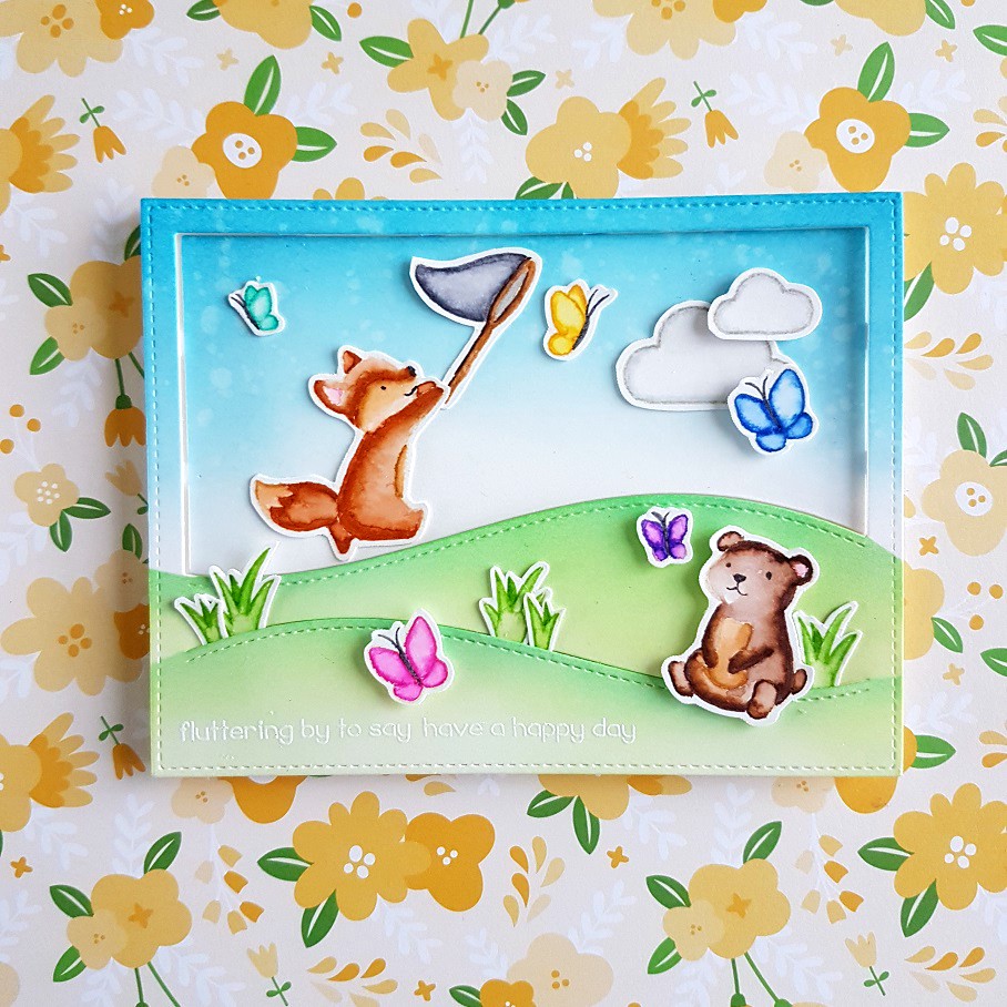 JOYFUL THINGS DESIGN: FLUTTERING BY TO SAY HAVE A HAPPY DAY (1)