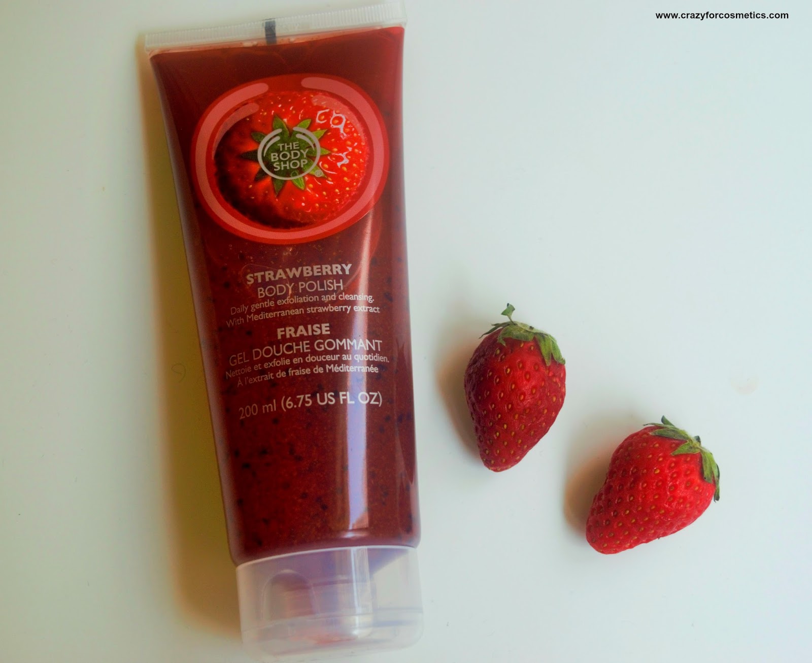The Body Shop Strawberry Body Polish Review | Crazy for Cosmetics- A ...
