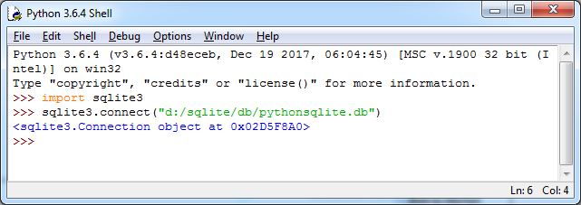Using SQLite Database with Python