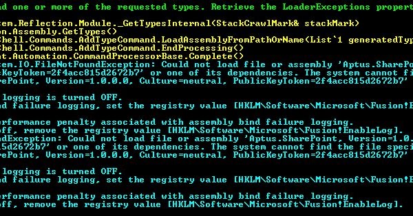 Sharepoint Trenches Troubleshoot Powershell Add Type Load Error [tip]