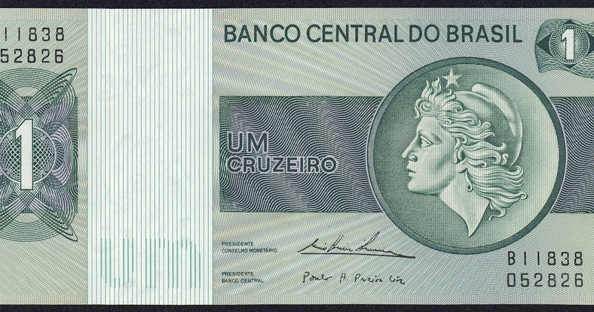 Brazil 1 Cruzeiro banknote 1975|World Banknotes & Coins Pictures | Old ...