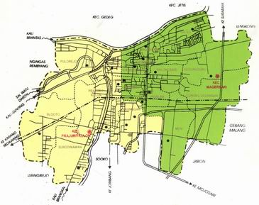 Peta Kota Mojokerto dan Sejarah Berdirinya - Tradisi Tradisional