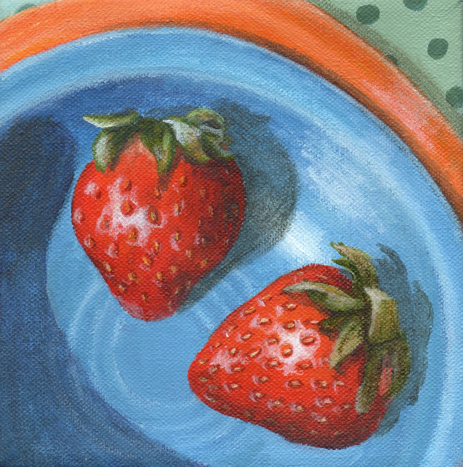 Debbie Shirley Art: By My Side - Small Acrylic Still LIife Painting of ...