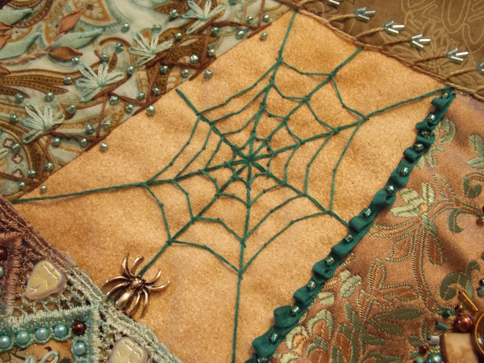 The Beaded Needle: New Crazy Quilt