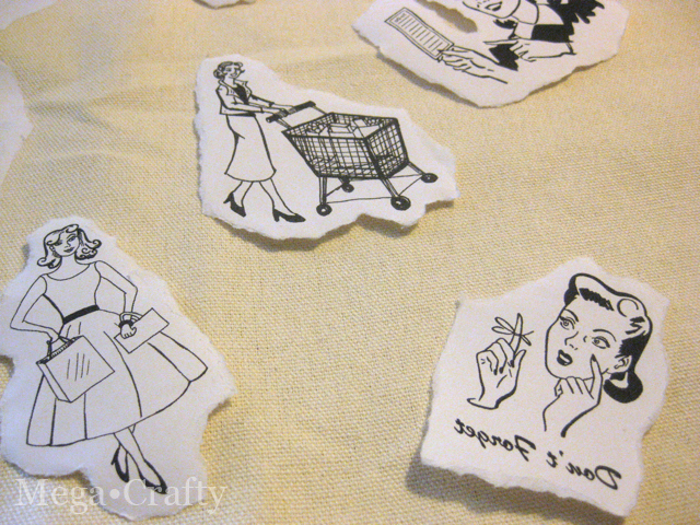 Mega•Crafty: 50's Style Tote and Free Graphics Download