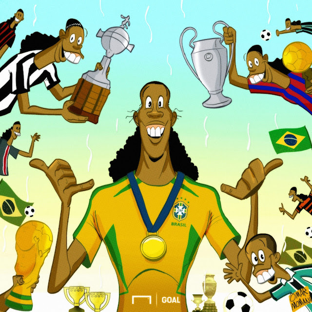 Omar Momani cartoons: Farewell Ronaldinho Gaúcho, you absolute legend!