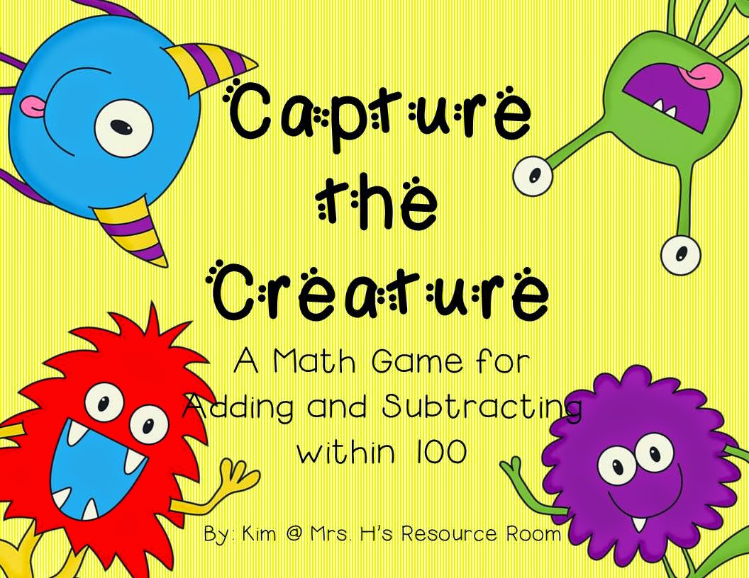 Mrs. H.'s Resource Room: Teaching Resource Math: Capture the Creature!
