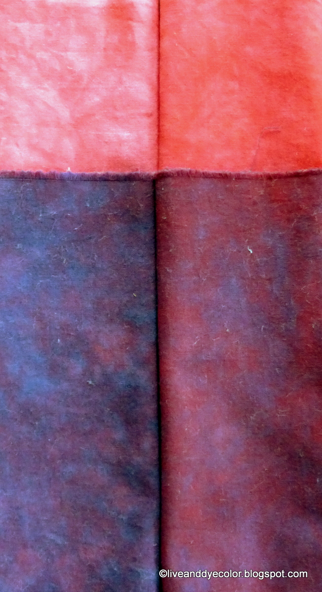 Live and Dye Color: Overdyeing experiments - part 3 - some fabric pics ...