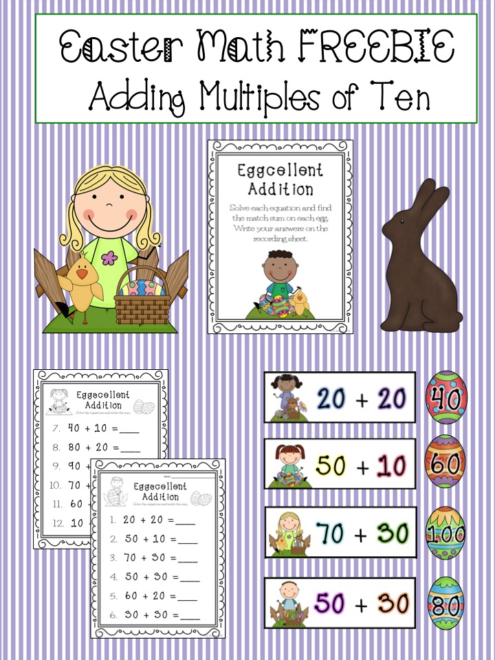 School Is a Happy Place: Count Down to Easter and a Math FREEBIE ...