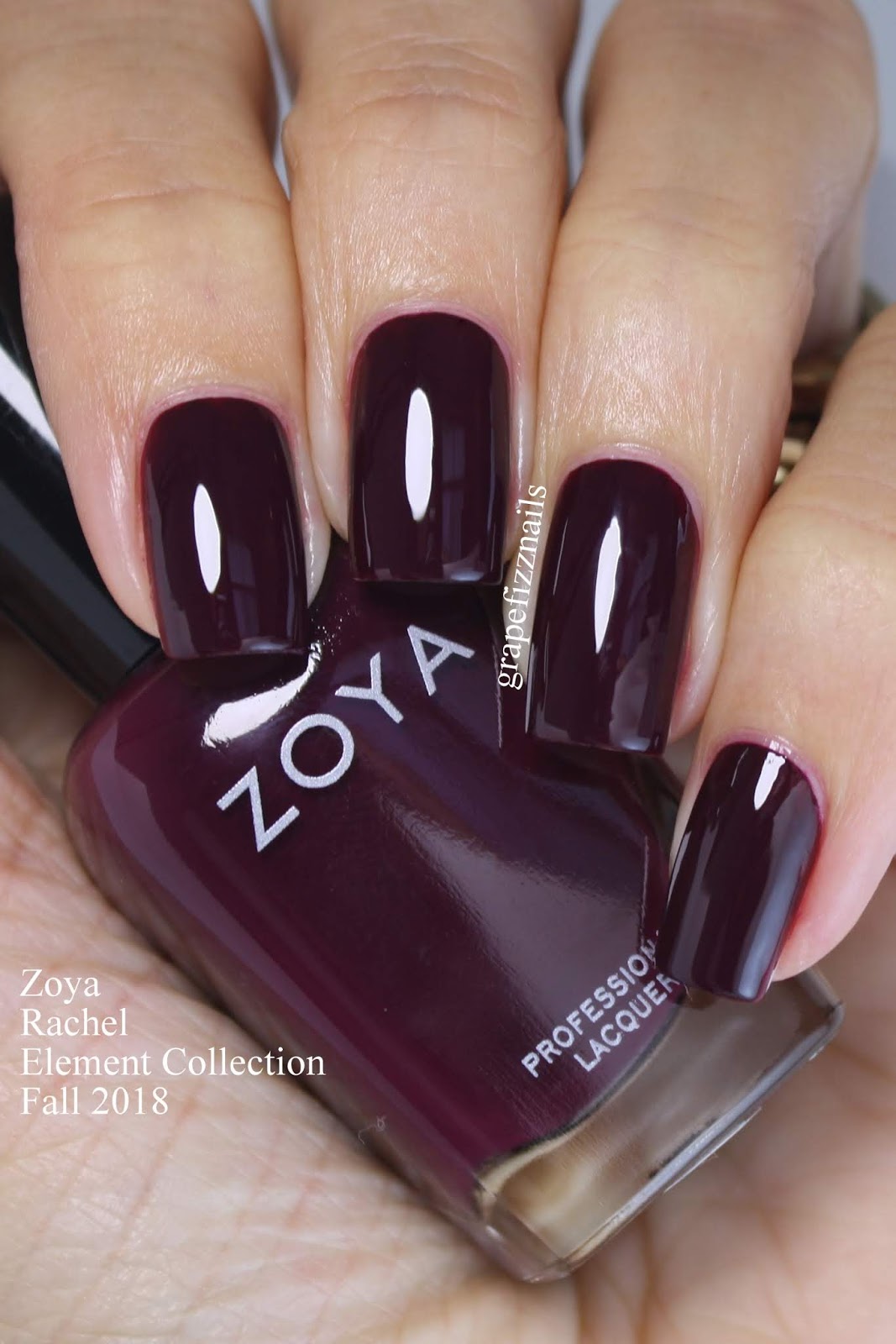 Grape Fizz Nails: Zoya Element Collection, Fall 2018