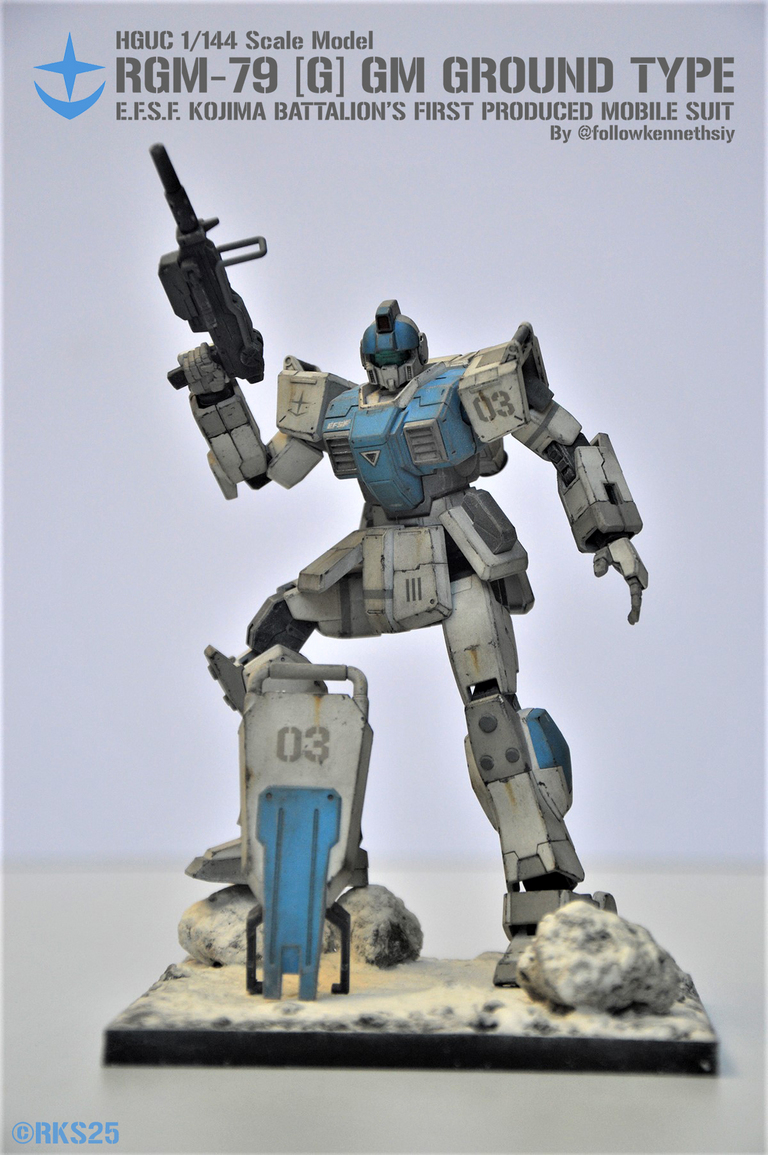 Custom Build: HGUC 1/144 RGM-79 [G] GM Ground Type + Custom Snow ...