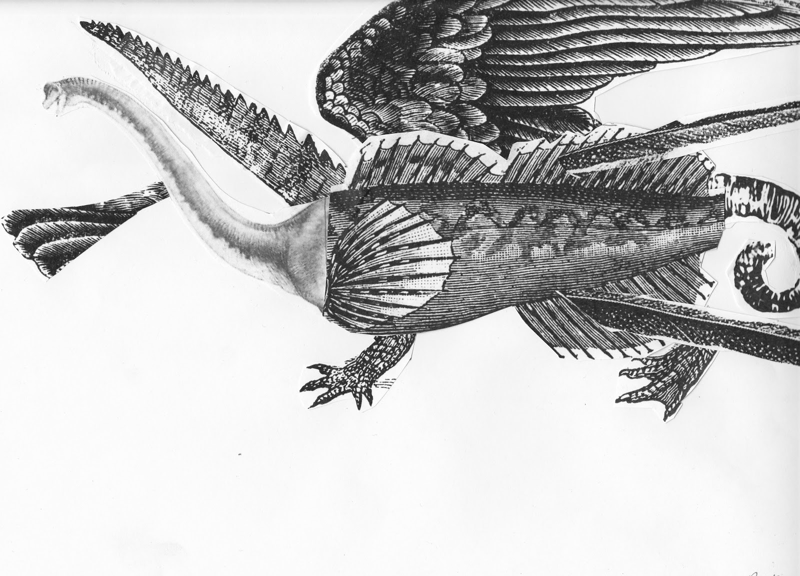 Voilà Art Room: Mythical Creatures Collage