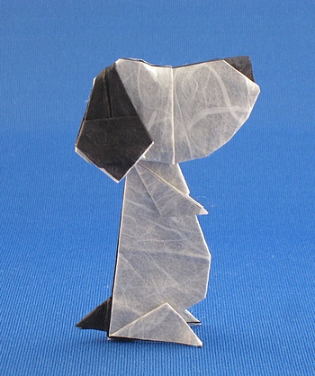 origami Snoopy Gohara 1 3D ~ easy instructions to origami