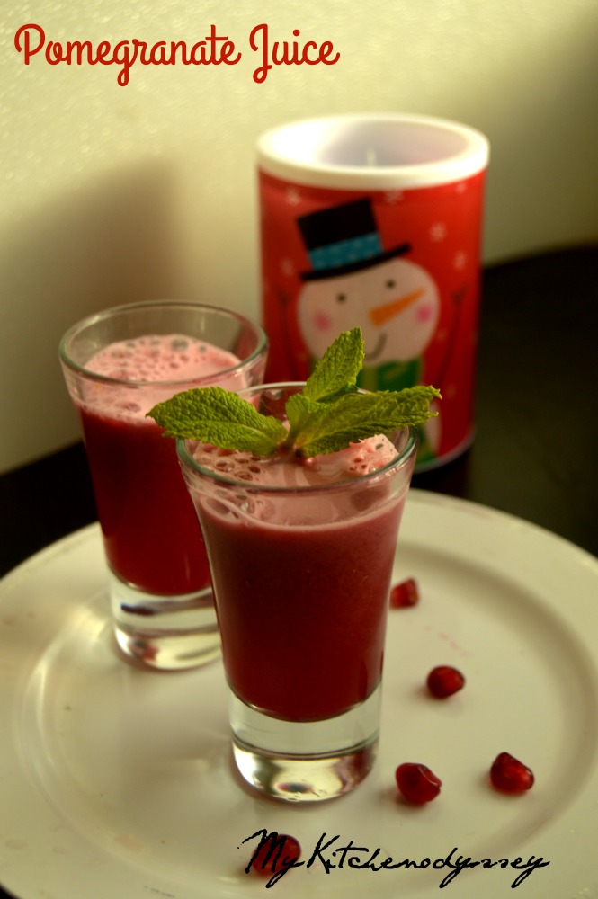 Pomegranate Juice Recipe | Christmas Recipes | Healthy Juice