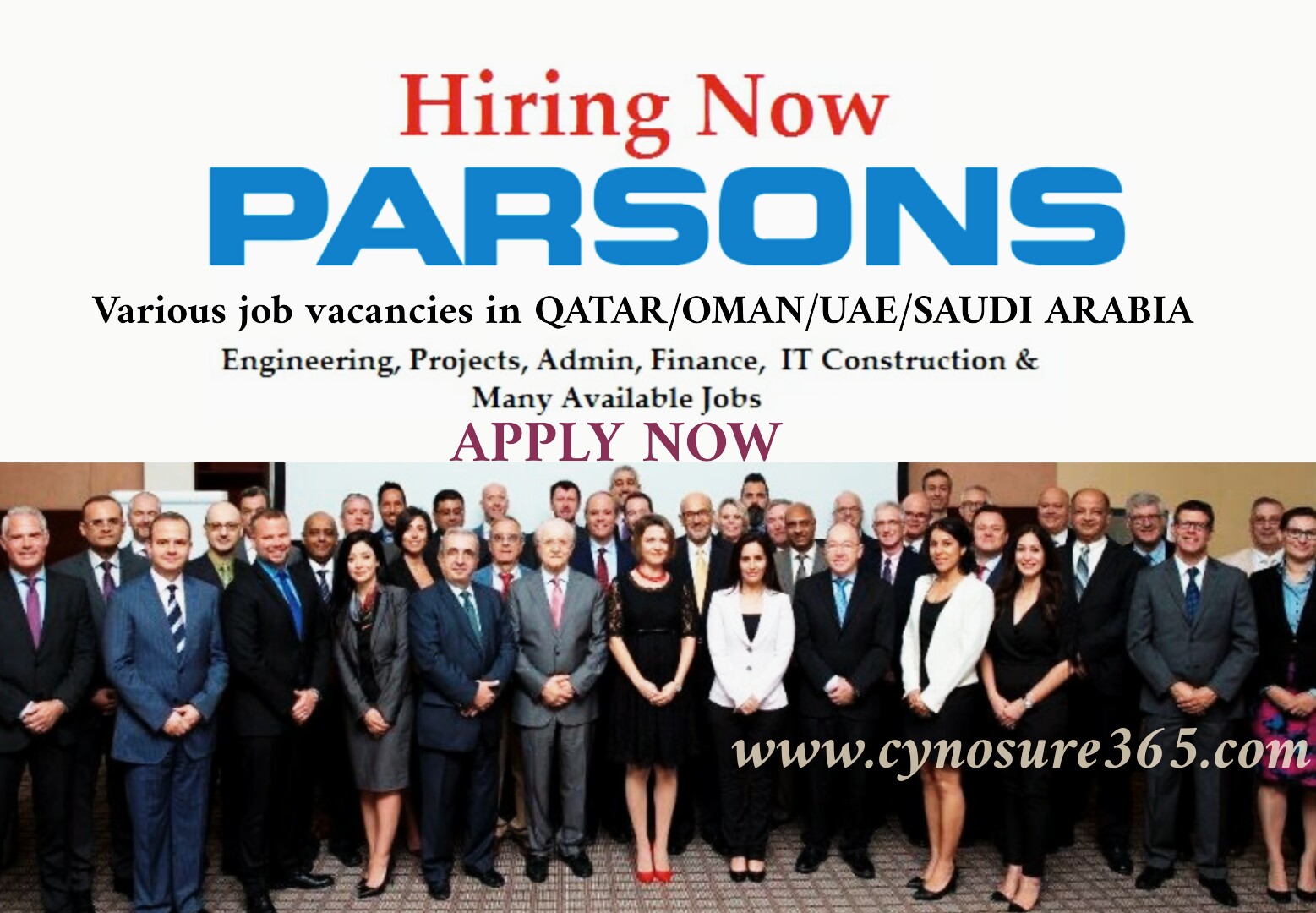 PARSONS INTERNATIONAL - MULTIPLE JOB VACANCIES(QATAR/OMAN/UAE/SAUDI ...