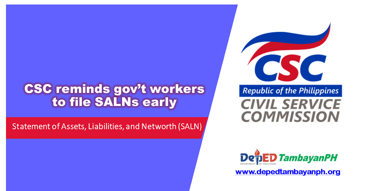CSC reminds government workers to file SALNs early
