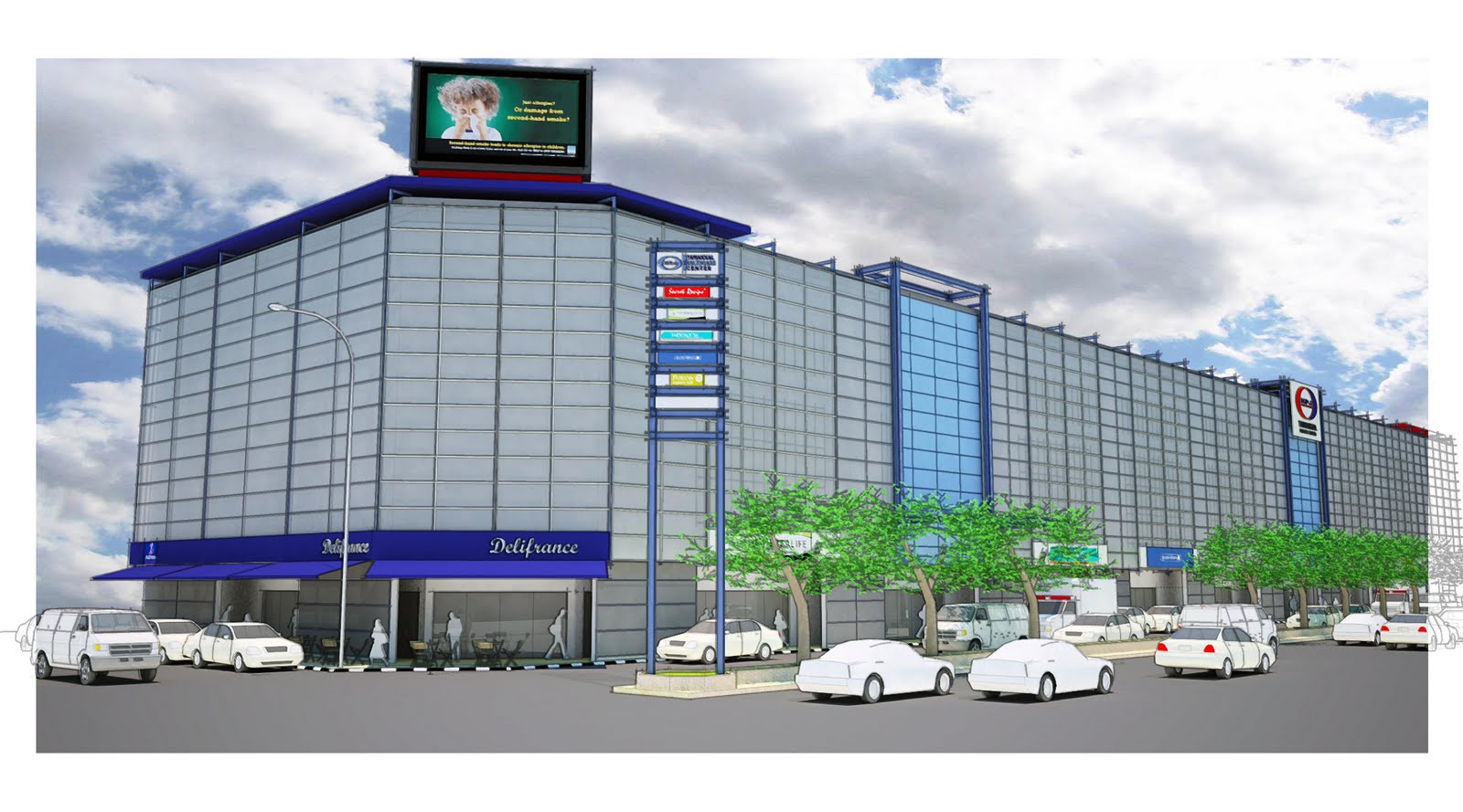 AVNTGRDEVSUAL: Tawakal Hospital Facade Design for Medium Design Associates