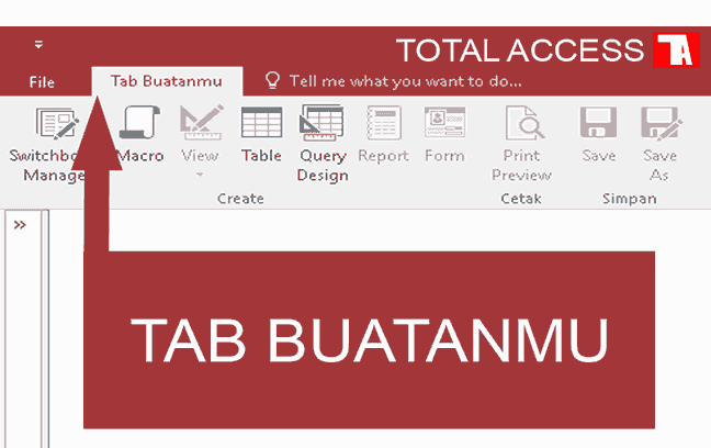 Tab Menu Ribbon Buatan Sendiri di Microsoft Access - Parman-acc Tab Menu Ribbon Buatan Sendiri di Microsoft Access - Parman-acc