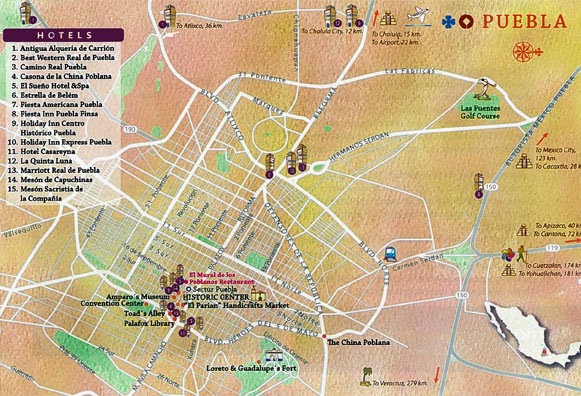 Three Hard-to-Find Maps of Puebla City, Mexico
