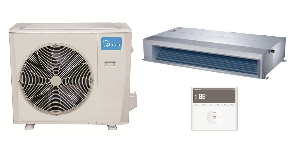 All New Mini Split Ductless HeatPump Systems: 36000 BTU Slim Ducted in ...