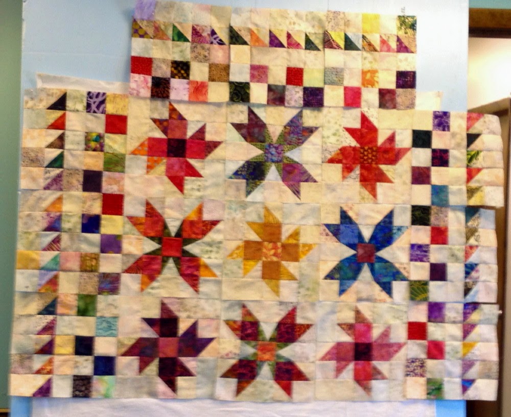 Exuberant Color : HSTeria quilt along Friday............