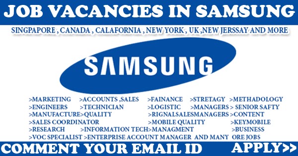 NEW VACANCIES IN SAMSUNG ~ JoB PlaNNinG