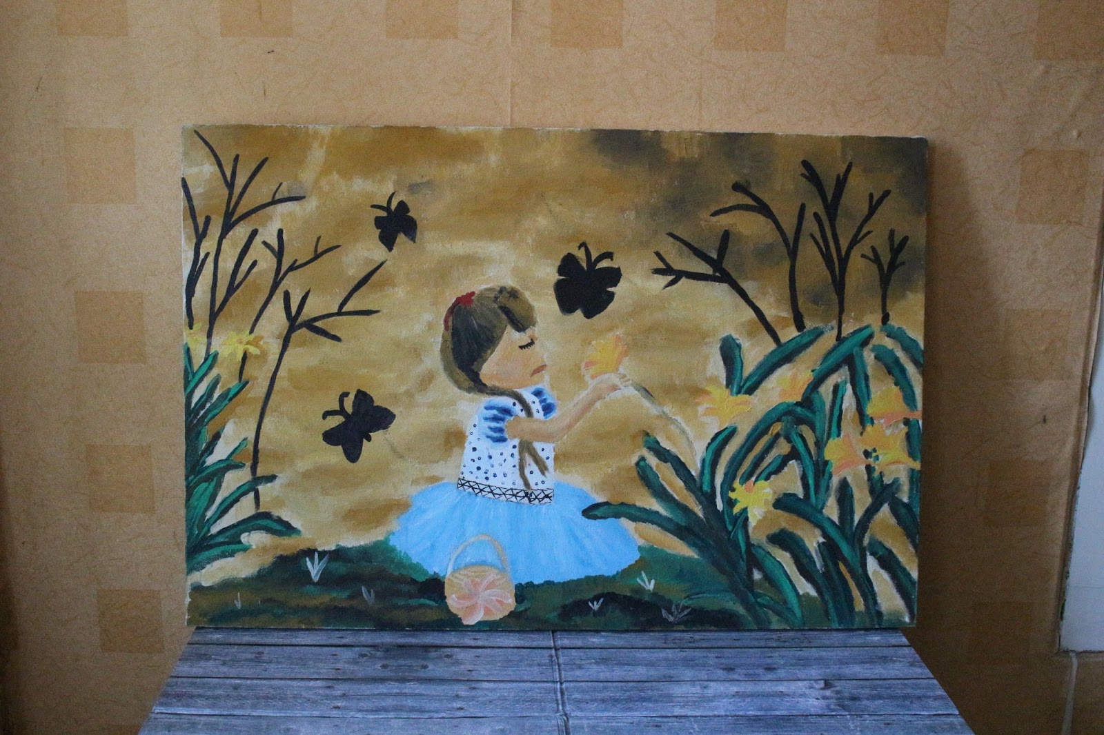 The Little Girl and Flowers - The Imagination of Imaginers - Pameran ...