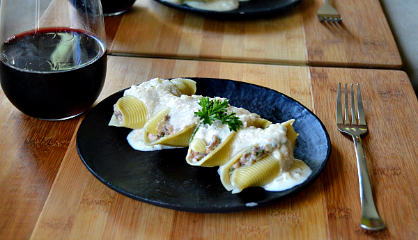 Mushroom Stuffed Pasta Shells