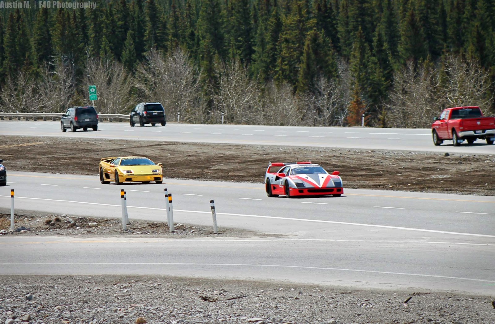 The Gear Shift: Modified Ferrari F40 and Lamborghini Diablo Spotted in ...