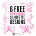 Free Pink Ribbon Silhouette Design and Cut File (Breast Cancer ...