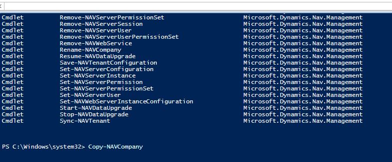 Microsoft Dynamics NAV 2015 PowerShell "Copiar Empresas" ~ Tutoriales ...