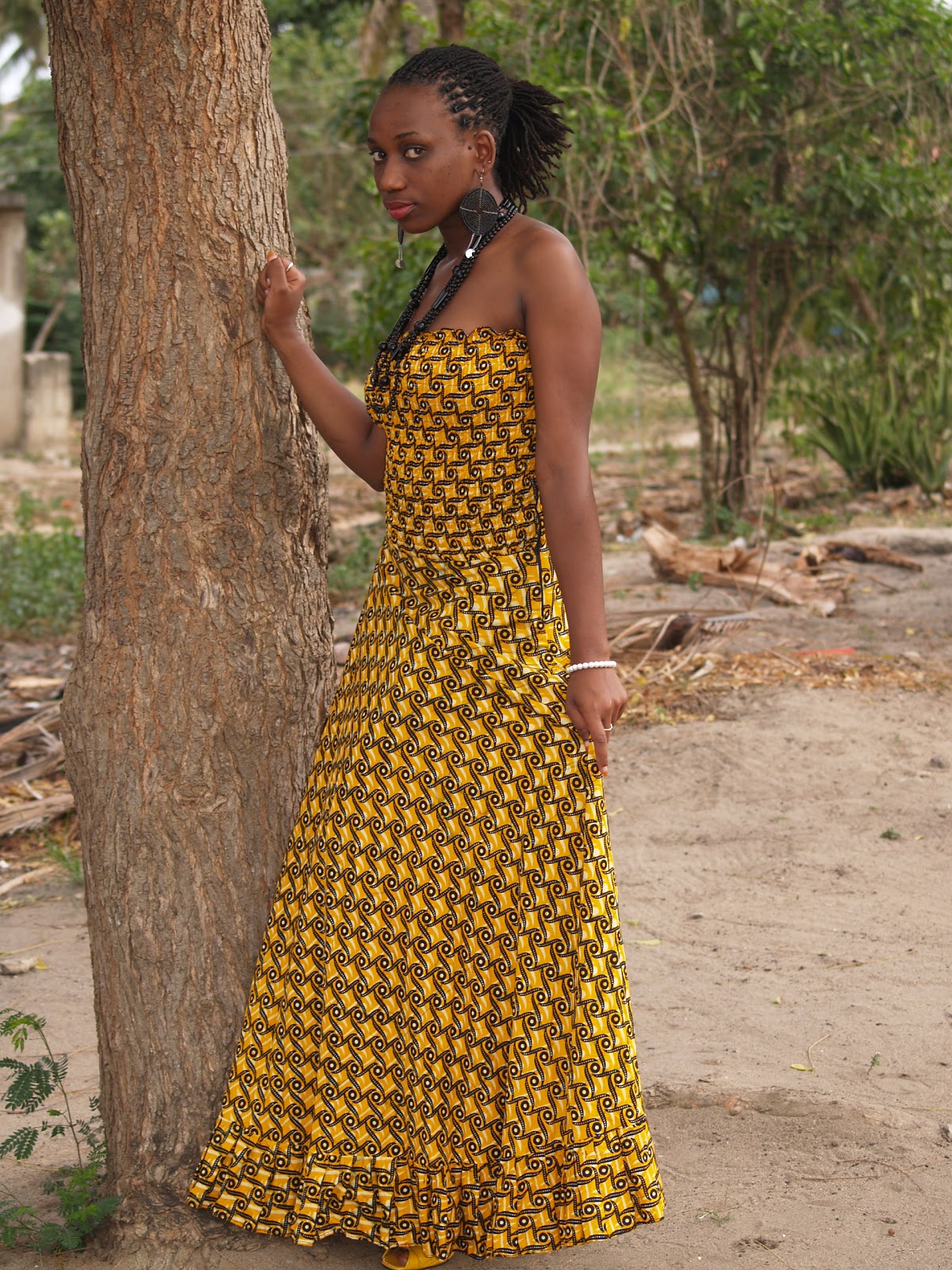 Subira Wahure Official African Couture Blog: KITENGE;LONG DRESS