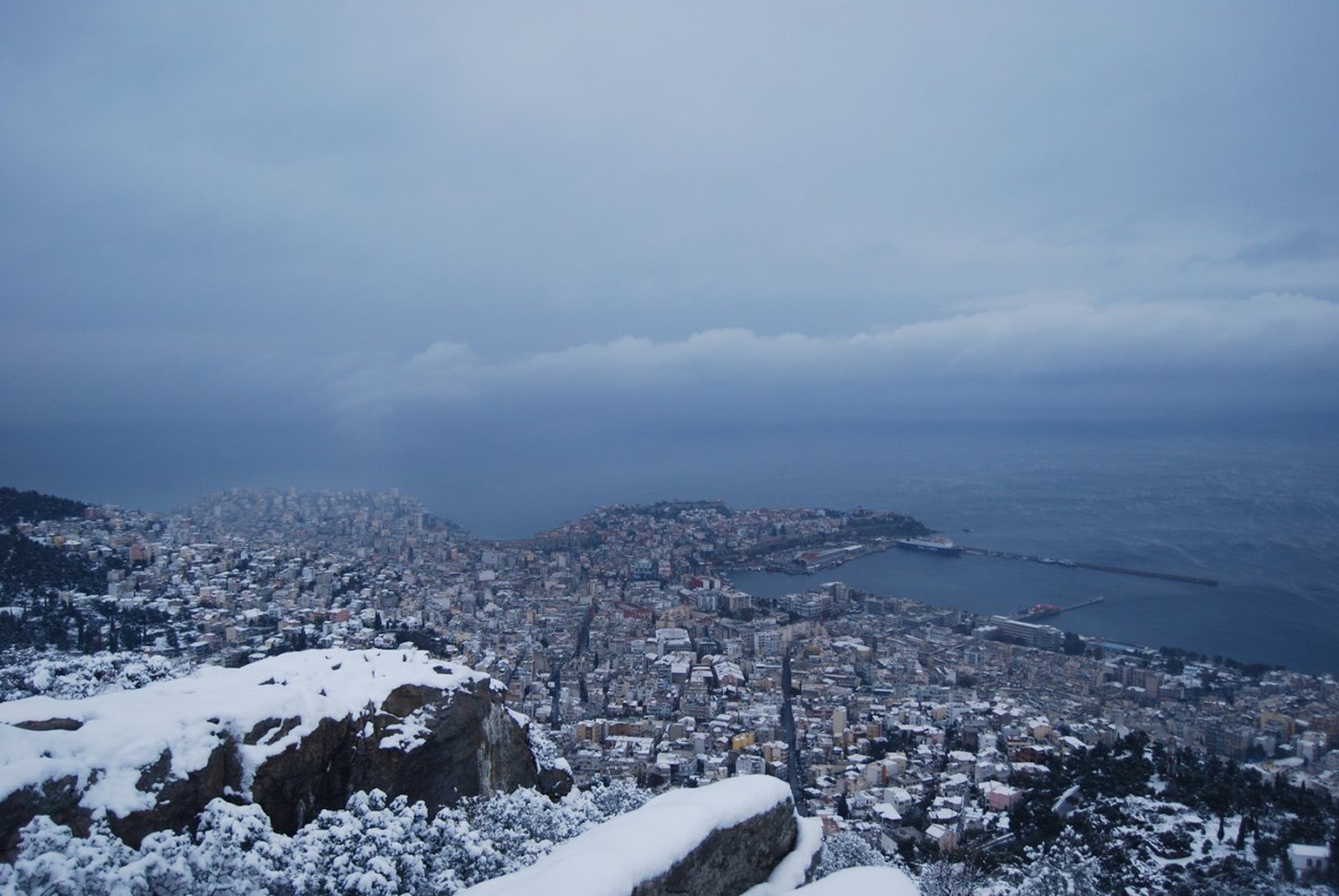Τα πρώτα χιόνια σε Θεσσαλονίκη, Σέρρες, Καβάλα και Χαλκιδική ...