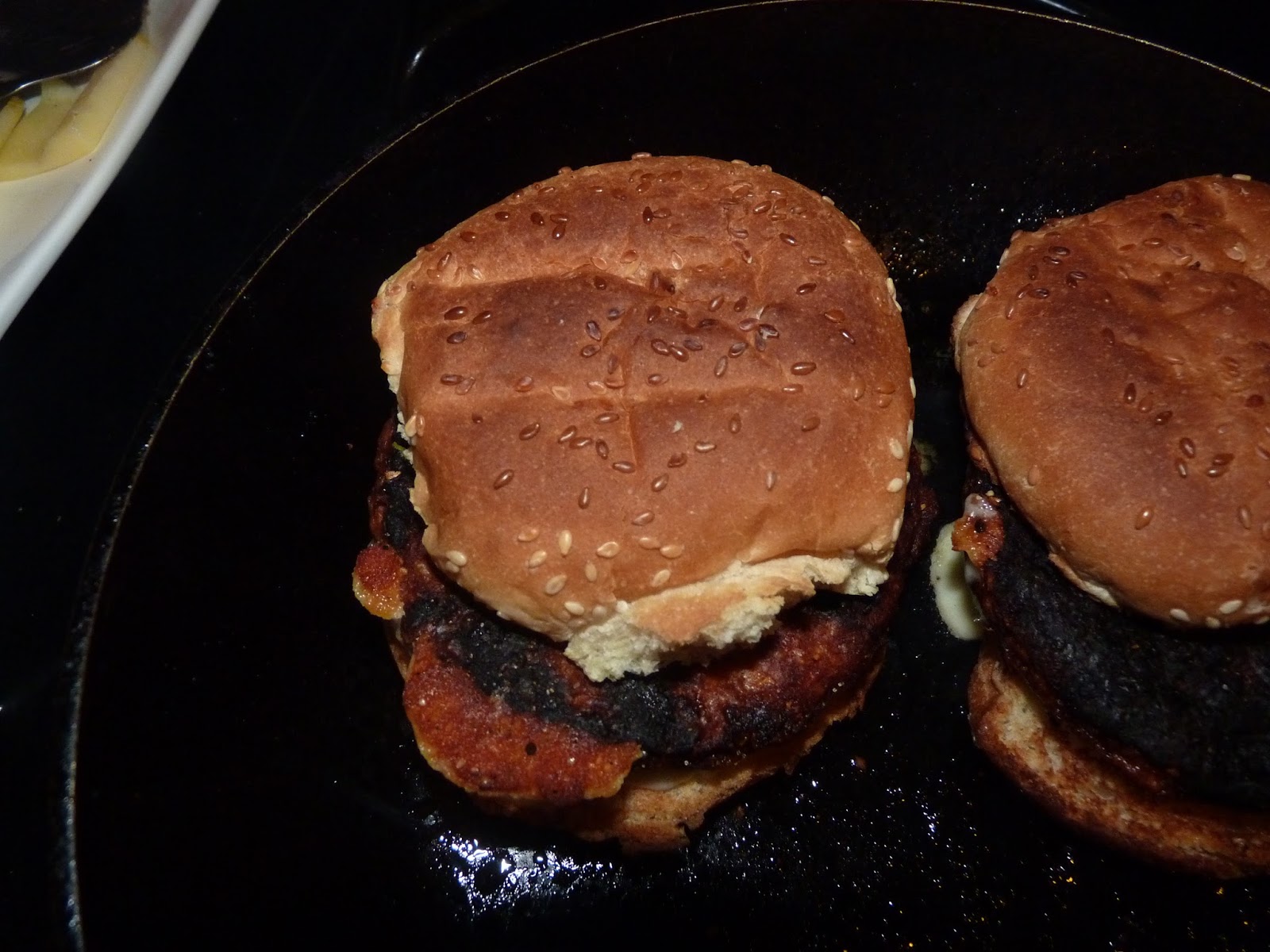 Vegan Cheesy Melt Nut Burger