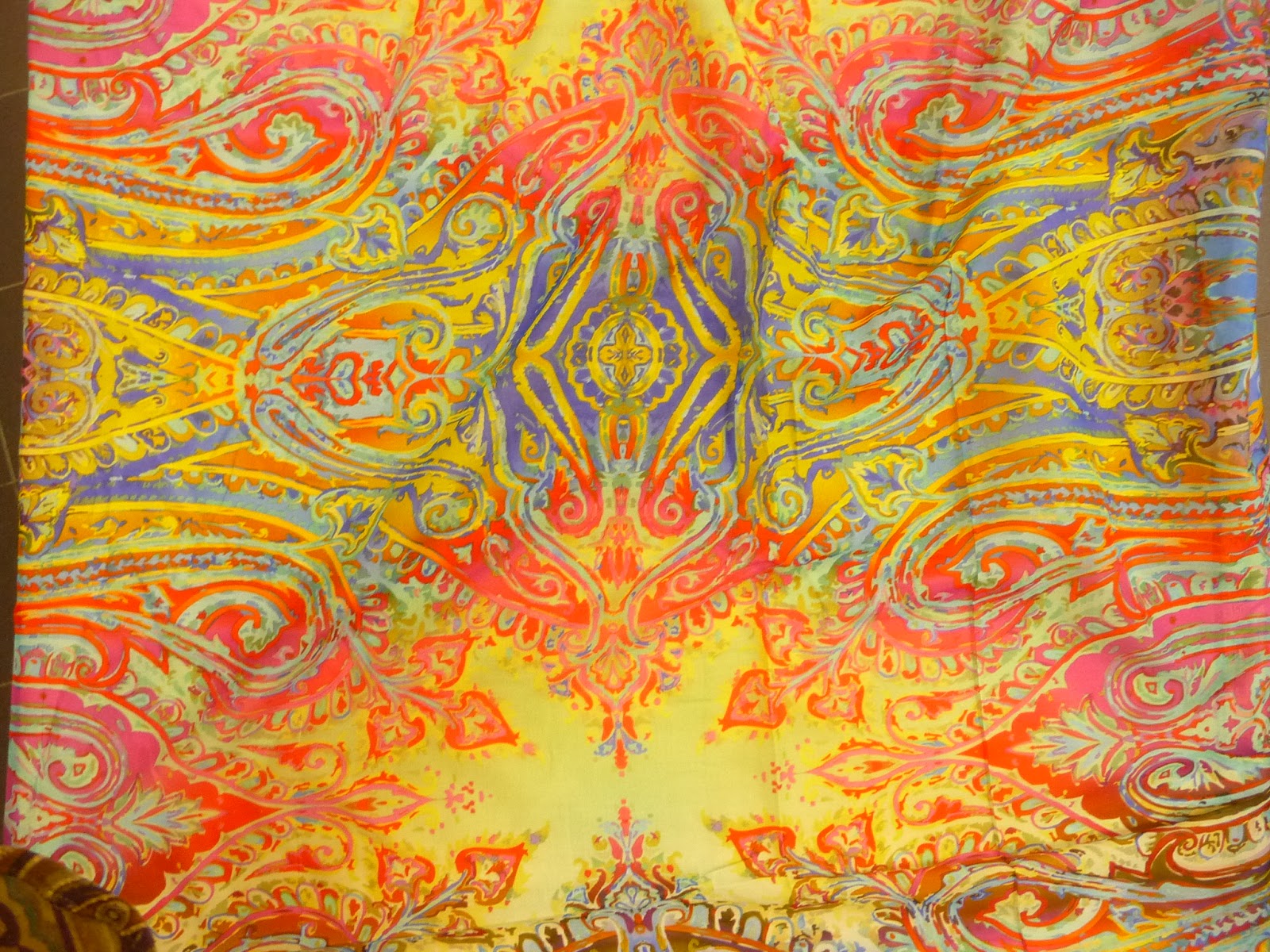 Phantasiali Stoffe: Baumwolle, Seide,orientalisches Muster, Leicht ...