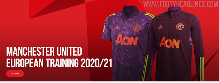 Garish Manchester United 20-21 Champions League Pre-Match Shirt ...