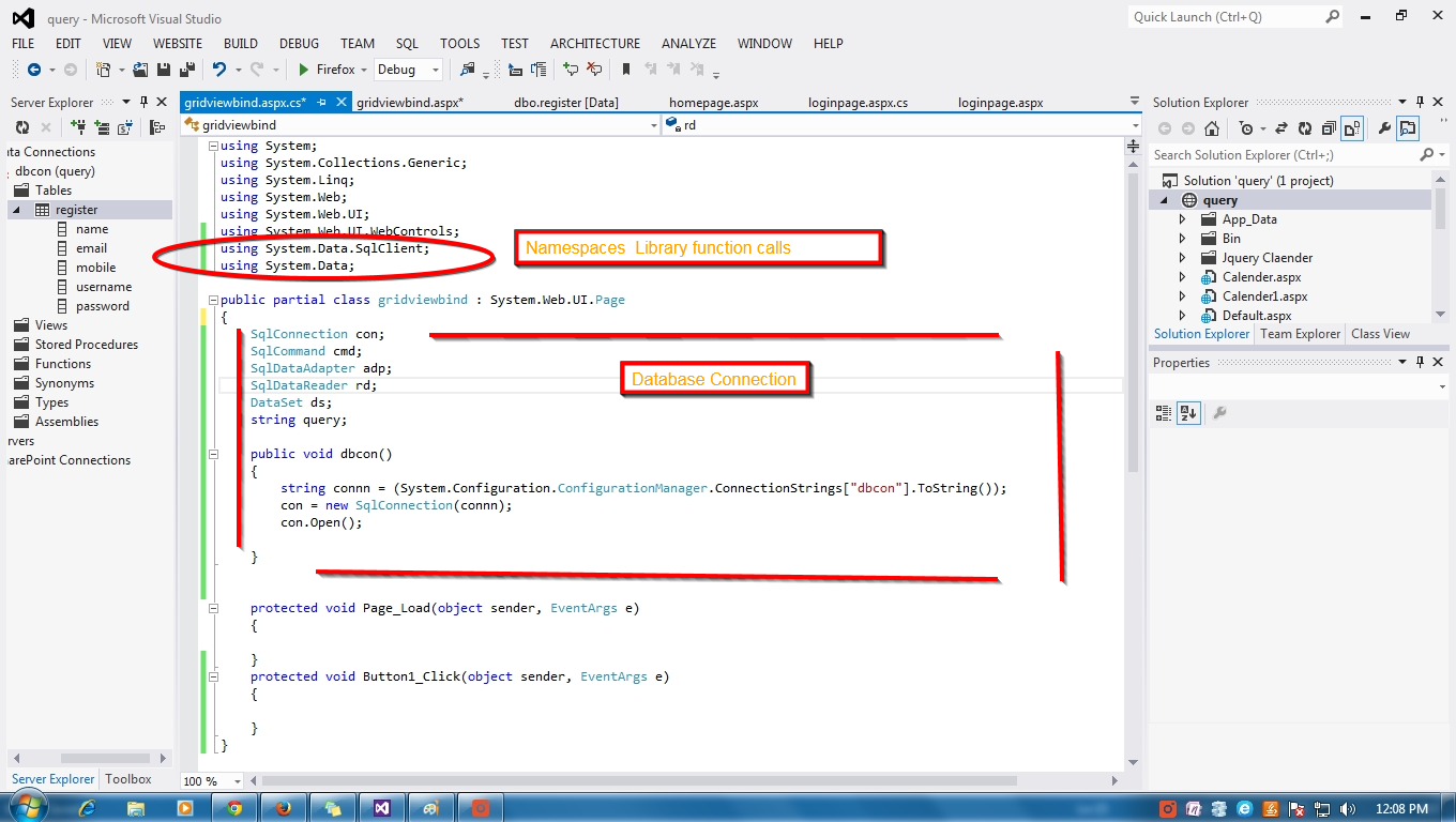 GridView Bind Using with DataReader in Asp.Net C# ~ ScreenShotsDrizzles