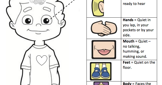 Whole Body Listening Printables