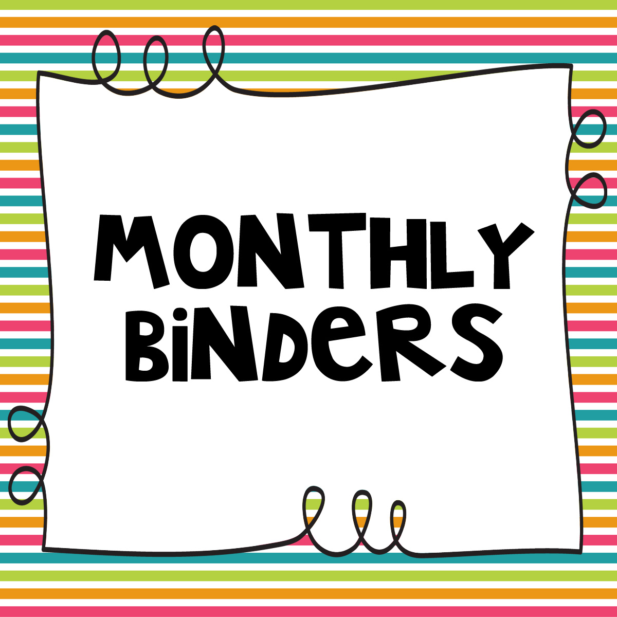 Mrs. Prince and Co.: Monthly Binders {Get Organized!}