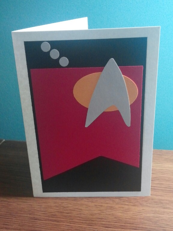 Sheryl's Crafting Corner: Far Out Star Trek Birthday card