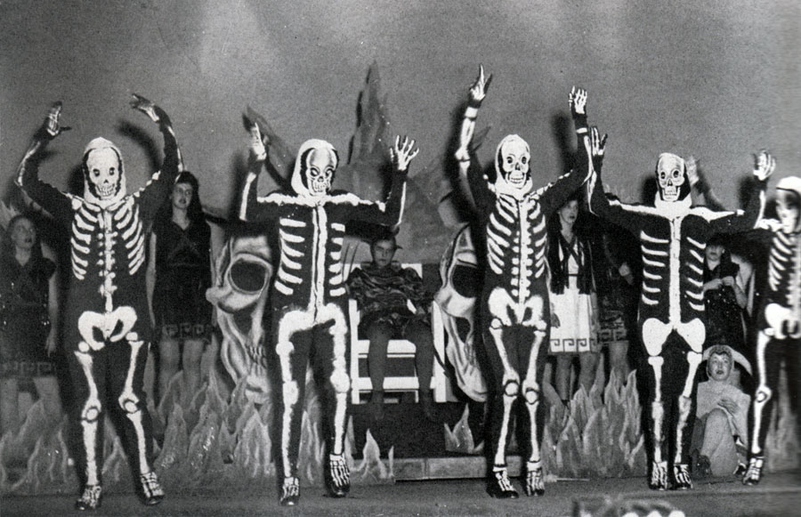 23 Haunting Vintage Snapshots of Skeleton Halloween Costumes That Give ...